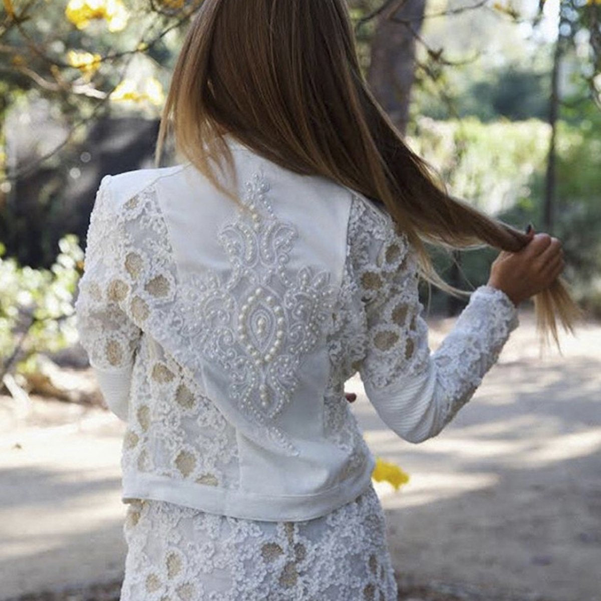 MARGARET White Lace Dressy Jacket – Matea Designs